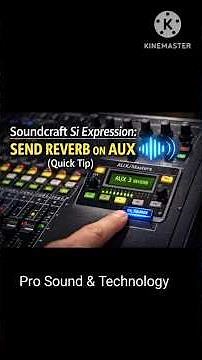 How to Send Reverb on AUX | Soundcraft Si Impact Expression: Send Reverb on AUX (Quick Tip)