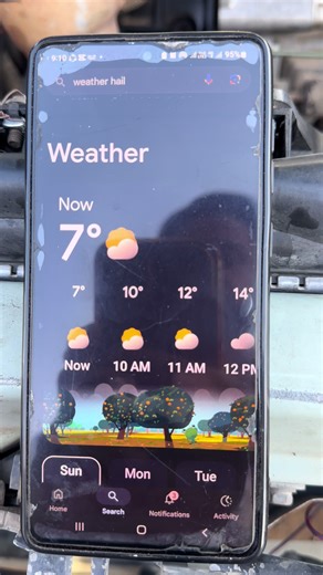 Look at the weather or a new AC compressor is being installed#usa🇺🇸 #viral #Amazing #mechanic #tips