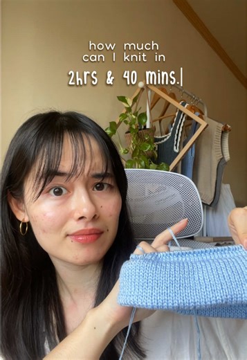 Baby Blue Beanie Knitting Tutorial