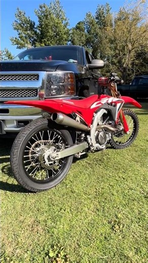 CRF450 Drag Pipe Sound! 😱 #CRF450R #DragRacing #DragPipe