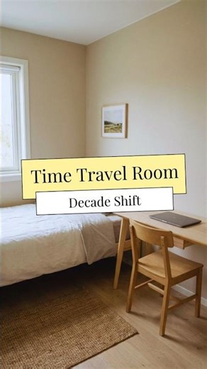 Time Travel Room ⏳ From 1970s to 2040s #shorts #ai #TimeTravelRoom #DecadeRoom