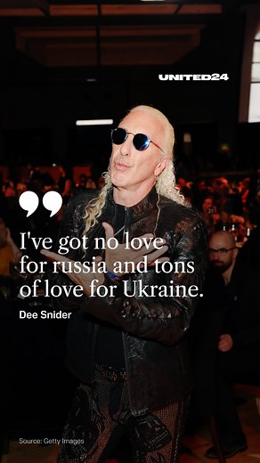 UNITED24 on Instagram: "🤘@deesnider from @twistedsisterofficial was never gonna take it — and neither will we🇺🇦 The acclaimed heavy metal legend has tons of love for Ukraine and he shared this via his message of support. Thank you, Dee! For your support and for being true to your principles❤️"