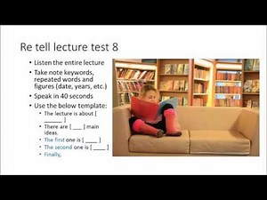 PTE Retell lecture test 8