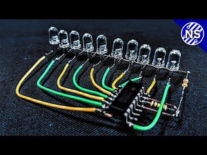 Amazing Running LED Chaser Light Circuit with CD4017 IC