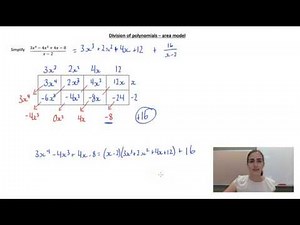 Division of Polynomials - area model