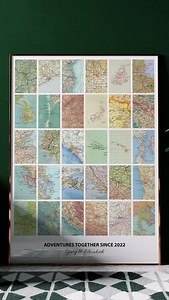 Personalised Travel Map Print By Magic Posters #travel | Magic Posters | Facebook
