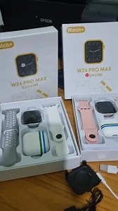 مرحبا بالناس الكل، عشاق التكنولوجيا والستايل! 📢 ​شوفوا معانا العرض اللي ما يتفلتش اللي يجمع بين الأناقة والاستعمال اليومي المتميز: ​ ⌚ W26 Pro Max Special: الباك المتكامل للخدمة والبهجة! ⌚ ​هذا ماهوش مجرد جهاز، هذا طقم كامل (باك) مصمم ليواكب إيقاع حياتك، فيه كل ما تحتاجه: ​الساعة الذكية (Smart Watch): تصميم أنيق وعصري، تتبع صحي متكامل (أنشطة، نوم، نبضات القلب)، وتوصيل بجميع الإشعارات (Notifications) باش تبقى متواصل ديما. ​سماعات بلوتوث (Écouteurs Bluetooth): صوت نقي ومريح، مثالية للمكالمات، الس