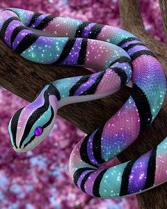 8 different snakes for you. I love snakes 😻🐍 #synthography #snake #animationart #digitalcreator #fantasyart #animation #fantasy #reptiles #fantasyartwork | Ashleigh Adkins