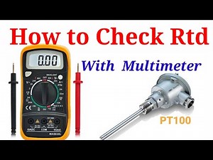 How do you check RTD resistance with a multimeter?