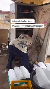 Up to 100pcs Ice-blocks capacity industrial standing freezer(2hp unit) going for 1,200,000 Also available in 4hp unit at 2million. Location : lagos and kaduna ( we deliver) 07013987816 or 08123259127 or simply send us a Dm. | Nafs kitchenco Enterprise