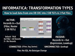 Lesson 8 INFORMATICA: TRANSFORMATION Types - Active, Passive & Multi-Target, filter explained