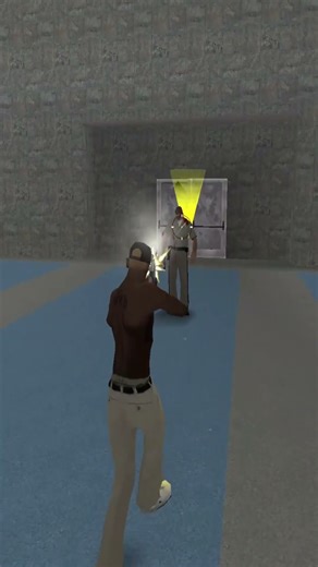 CJ Walks Into the Police Station and Surprises the Officer – GTA SA