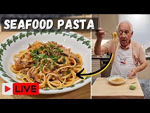 Linguine with Seafood in a Red Sauce by Pasquale Sciarappa