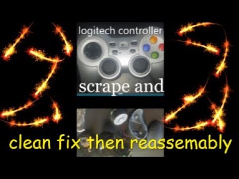 LOGITECH F710 controller clean and fix step by step -how to fix logitech controller