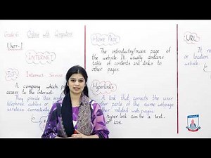 Class 6 - Computer Studies - Chapter 1 - Lecture 2 Internet - Important definitions - Allied Schools