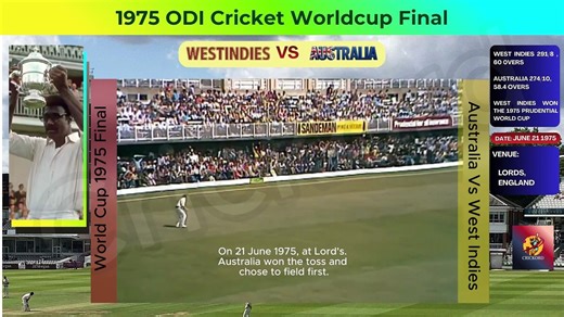Epic 1975 World Cup Final – West Indies vs Australia | Classic Cricket
