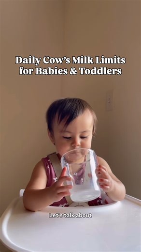 Solid Starts on Instagram: "How much is too much? 🥛 When it comes to cow’s milk for toddlers, we don’t worry about whether your child will get enough—we worry they will drink too much, displacing nutrition from solid food and setting them on a path of drinking all of their calories. Also, you don’t have to serve milk at all if you don’t want to. Though the AAP recommends cow’s milk for toddlers as a source of nutrients, if a child is meeting growth chart standards, is without health issues that