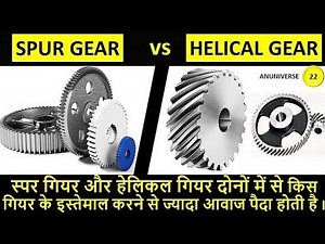 Difference between Spur Gear and Helical Gear || Spur Gear vs Helical Gear
