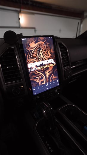 One of the many perks of an android Tesla display 🤯👌🏽 #fyp #raptor #fordraptor #tesla #tesladisplay #android #carplay