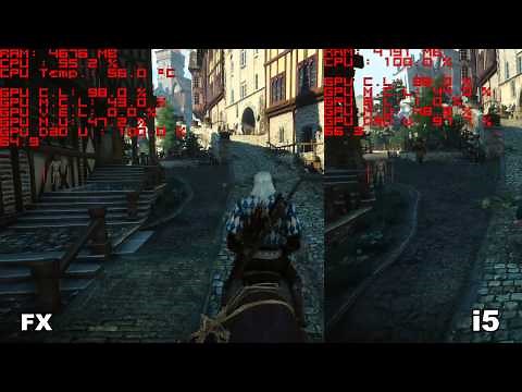 Intel i5 4460 vs. AMD FX 8350 The Witcher 3 (part 2)
