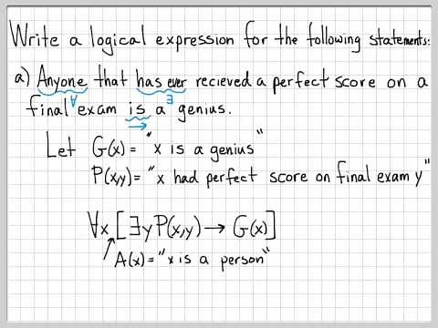 Proof and Problem Solving - Quantifiers Example 01