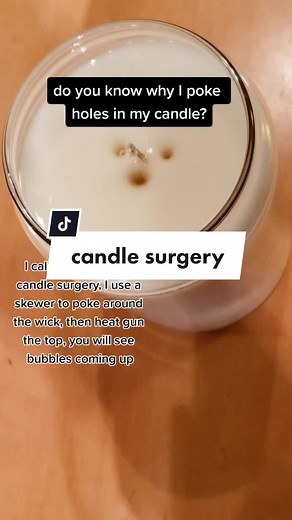 Candle Surgery: Fixing Sink Holes and Cracks in Candles