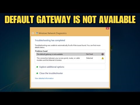 Default Gateway Is Not Available on Windows? Internet Disconnect Fix