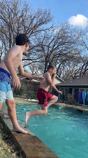 Epic Pool Push Prank Gone Wrong! 😂❄️