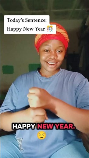 How to Sign "Happy New Year" #signlanguage #happynewyear #asl #viralshorts #trendingshorts #fypシ