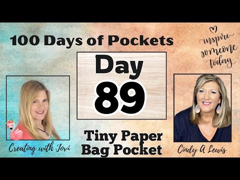 100 Days of Pockets DAY 89 Tiny Paper Bag Pocket