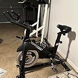 Exercise Bike-Indoor Stationary Bike for Home Gym,Workout Bike With Belt Drive,Cycling Bike With Digital Display & Comfortable Seat Cushion,Black Orange