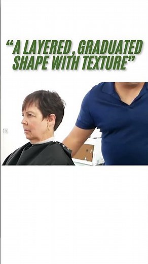 Layered & Graduated Cut with Texture ✂️ | How to Cut Short Layers