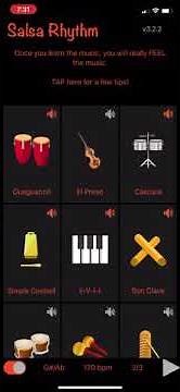 How to use Salsa Rhythms App