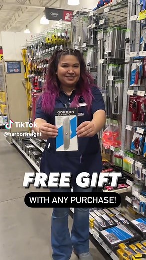 ‼️FREE GIFT with any purchase this weekend! Get your coupon in the #HarborFreight mobile app.