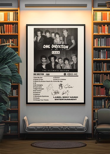 Timeless One Direction Four Album Track List Poster | R&B Music Fan Wall Art | Gift for Her | 2010s Unframed Pop Group Wall Art - Etsy UK