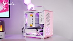 Mechanic Master Cool Cube Series C24 Mini-ITX Case/Alumium/Steel/GPU Length Within 245mm, SFX/L PSU Computer Case (Polar White Classic Version)
