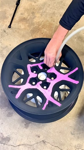 How to Two Tone Powder Coat #powdercoating #wheels