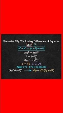 Factor This Fast Using Difference of Squares | Digital SAT
