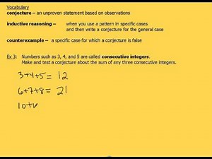 2-1 Using Inductive Reasoning