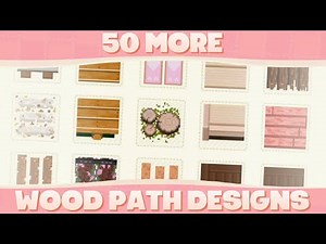 50 More Custom Wood Path Designs For Animal Crossing New Horizons!