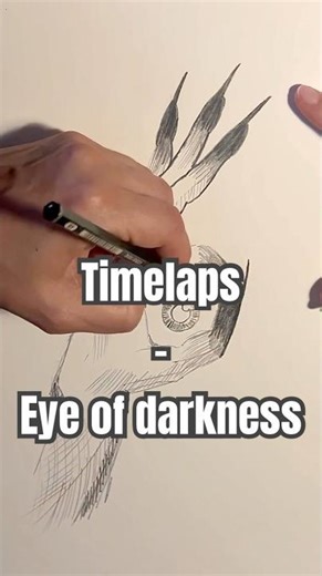The Eye of Darkness – Creepy Hand Drawing Timelapse