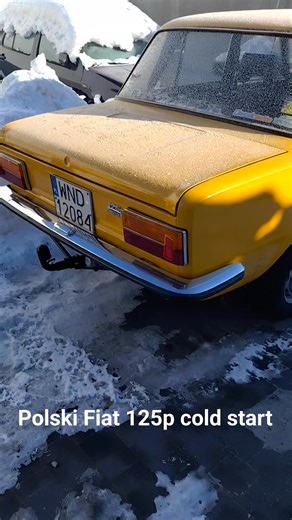 Odpalanie Polskiego Fiata 125p po kilku dniach stania na mrozie! #coldstart #gratydajarade #zawszegratem #125p #lada /Maciek | Ja się nie znam - w likwidacji