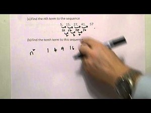 Finding the nth term of a quadratic sequence