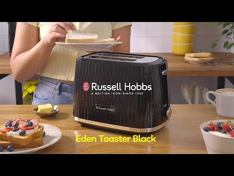 Russell Hobbs Eden 2 Slice Toaster, Black - RHT2737BLK