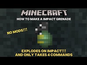 How to make a grenade in Minecraft Bedrock with Commands