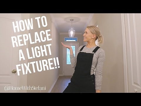How to Replace a Light Fixture | HomeWithStefani
