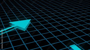 Stock market animated graphic. Stock price chart. Financial and business concept.