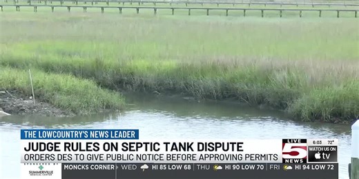 VIDEO: Judge rules in favor of Lowcountry environmental groups on new septic systems