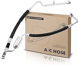 A-Premium A/C Suction Hose & Discharge Line Hose Assembly Compatible with Ford Expedition, 2005 2006, without Rear A/C