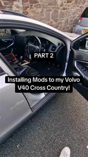Max Wood on Instagram: "PART 2 Installing mods to my Volvo V40 Cross Country! Got some replacement under-door lights that project the volvo logo this time, as well as a replacement steering wheel badge! (more interesting things to come!) #volvo #volvov40 #crosscountry #carmods"